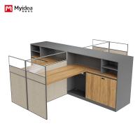 China customization Contemporary Single Employee Desk Durable Metal Wood Combination Modern Office Modular Furniture for sale