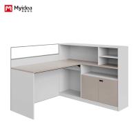 China customization Contemporary Single Employee Desk Durable Metal Wood Combination Modern Office Modular Furniture for sale
