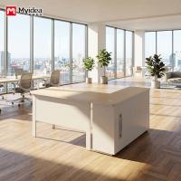 China Commercial-Grade L-Form Physician Desk – Made from Sustainable Eco-Board, Ideal for Examination Rooms, Hospitals, and Private Clinics. for sale