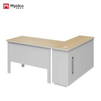 China Commercial-Grade L-Form Physician Desk – Made from Sustainable Eco-Board, Ideal for Examination Rooms, Hospitals, and Private Clinics. for sale