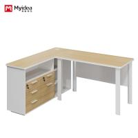 China Commercial-Grade L-Form Physician Desk – Made from Sustainable Eco-Board, Ideal for Examination Rooms, Hospitals, and Private Clinics. for sale