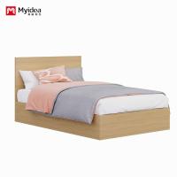 China Custom Apartment Furniture Factory – Eco-Friendly Panel Single Beds with Matching Desks & Wardrobes, Ready for Bulk Orders and Tailored Solutions. for sale