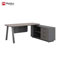 China Premium Executive Workstation with Integrated Storage Side Cabinet – Elegant Design Meets Maximum Efficiency. for sale