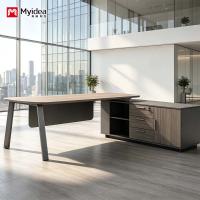 China Premium Executive Workstation with Integrated Storage Side Cabinet – Elegant Design Meets Maximum Efficiency. for sale