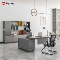 China Premium Executive Workstation with Integrated Storage Side Cabinet – Elegant Design Meets Maximum Efficiency. for sale