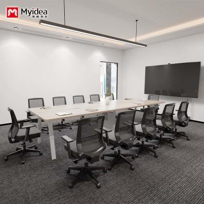 China Steel Office Furniture Meeting Table Modern Conference Desk Support customization for sale