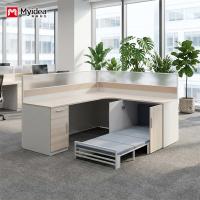 China Office Desk with Built-In Foldable Nap Bed and Privacy Screen – All-in-One Workstation for Rest and Productivity. for sale