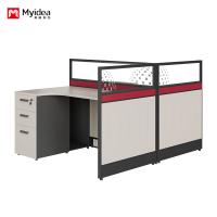 China Glass-Screened Office Cubicle Desk – Stylish and Functional for Open-Plan Workplaces. for sale