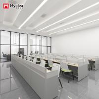 China Private Single Workstation with Glass Panel Screen – Ideal for Open-Plan Office Privacy. for sale