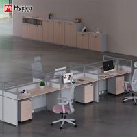 China Private Single Workstation with Glass Panel Screen – Ideal for Open-Plan Office Privacy. for sale