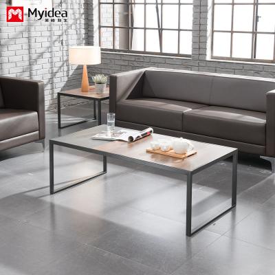 China Two-Tone Modular Office Coffee Table with Steel Legs – A Stylish and Modern Centerpiece for Collaborative Spaces. for sale