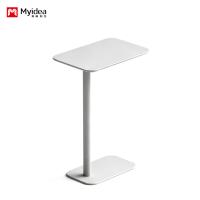 China Modern Eco-Friendy Side Table Panel Board Top Metal Legs Sleek Easy Move for Villa Hotel Home Office Commercial Interiors for sale