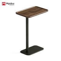 China Modern Eco-Friendy Side Table Panel Board Top Metal Legs Sleek Easy Move for Villa Hotel Home Office Commercial Interiors for sale