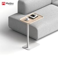 China Modern Eco-Friendy Side Table Panel Board Top Metal Legs Sleek Easy Move for Villa Hotel Home Office Commercial Interiors for sale