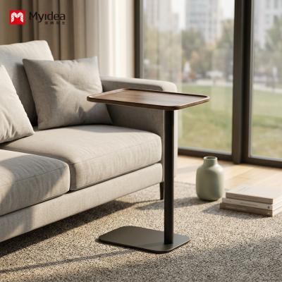 China Modern Eco-Friendy Side Table Panel Board Top Metal Legs Sleek Easy Move for Villa Hotel Home Office Commercial Interiors for sale