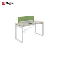 China Commercial-Grade Employee Desk with Heavy-Gauge Steel Base and Partition Screen – Ideal for High-Traffic Open-Plan Offices. for sale