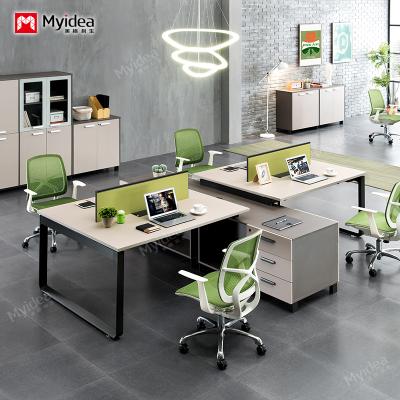 China Modular Staff Workstation with Storage Side Cabinet, Heavy-Gauge Steel Legs, and Privacy Screen – A Durable, Space-Saving Solution for Corporate Team Areas. for sale