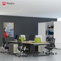 China Modular Staff Workstation with Storage Side Cabinet, Heavy-Gauge Steel Legs, and Privacy Screen – A Durable, Space-Saving Solution for Corporate Team Areas. for sale