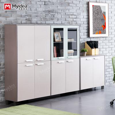 China Eco-Friendly File Cabinet with Glass Doors, Aluminum Handles, and Key Lock – Secure, Stylish, and Sustainable Office Storage. for sale