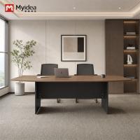 China Conference Table with Thickened Eco-Friendly Board Top – Durable, Sustainable, and Built for Heavy-Duty Meeting Use. for sale