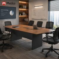 China Conference Table with Thickened Eco-Friendly Board Top – Durable, Sustainable, and Built for Heavy-Duty Meeting Use. for sale