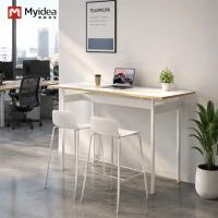 China Small Office Bar Table – Steel-Legged, Sturdy, and Perfect for Casual Meetings. for sale