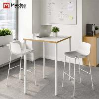 China Modern Office Bar Table with Sturdy Steel Legs – A Durable, Space-Efficient Counter for Breakrooms, Coffee Stations, and Casual Work Areas. for sale