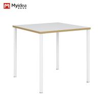 China Modern Office Bar Table with Sturdy Steel Legs – A Durable, Space-Efficient Counter for Breakrooms, Coffee Stations, and Casual Work Areas. for sale