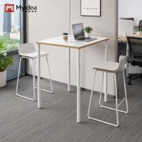 China Modern Office Bar Table with Sturdy Steel Legs – A Durable, Space-Efficient Counter for Breakrooms, Coffee Stations, and Casual Work Areas. for sale