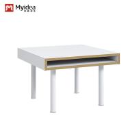 China Modern Office Reception Coffee Table with Sturdy Steel Legs – A Durable, Space-Efficient Table for Waiting Areas, Breakrooms, and Guest Lounges. for sale