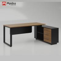 China Executive Desk with Thickened Steel Legs and Eco-Friendly Board Top – A Sturdy and Sustainable Statement Piece for Leadership Offices. for sale