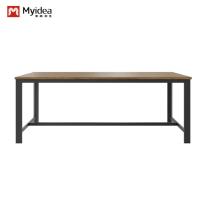 China Modern Office Bar Table with Sturdy Steel Legs – A Durable, Space-Efficient Counter for Breakrooms, Coffee Stations, and Casual Work Areas. for sale