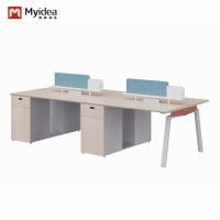 China Staff Desk with Thickened Steel Legs and Privacy Screen – Heavy-Duty Construction for Durable and Focused Workstations. for sale