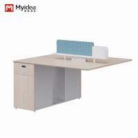 China Staff Desk with Thickened Steel Legs and Privacy Screen – Heavy-Duty Construction for Durable and Focused Workstations. for sale