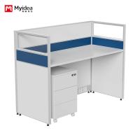 China Commercial-Grade Single Workstation with Integrated Privacy Panel – Reinforced Board Build, Ideal for High-Density Office Environments. for sale