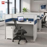 China Commercial-Grade Single Workstation with Integrated Privacy Panel – Reinforced Board Build, Ideal for High-Density Office Environments. for sale