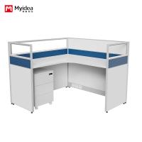 China Commercial-Grade Single Workstation with Integrated Privacy Panel – Reinforced Board Build, Ideal for High-Density Office Environments. for sale
