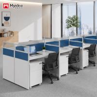 China Commercial-Grade Single Workstation with Integrated Privacy Panel – Reinforced Board Build, Ideal for High-Density Office Environments. for sale