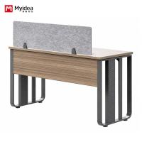 China Steel-Leg Single-Seat Office Desk with Desktop Screen Panel – Sturdy Frame, Privacy Partition, Ideal for Corporate Workstations for sale
