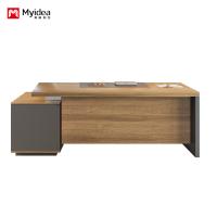 China Premium Single Executive Desk with Integrated Storage Pedestal – Made from Thickened Sustainable Board, Combining Ample Storage, Sturdy Construction, and a Sleek, Professional Design for Modern Work for sale