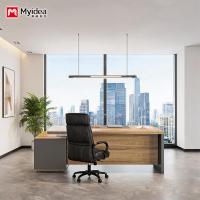 China Premium Single Executive Desk with Integrated Storage Pedestal – Made from Thickened Sustainable Board, Combining Ample Storage, Sturdy Construction, and a Sleek, Professional Design for Modern Work for sale