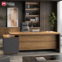 China Premium Single Executive Desk with Integrated Storage Pedestal – Made from Thickened Sustainable Board, Combining Ample Storage, Sturdy Construction, and a Sleek, Professional Design for Modern Work for sale