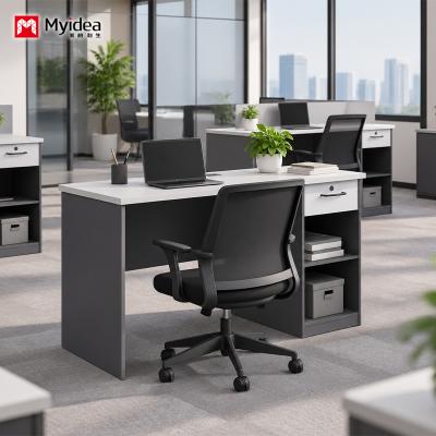 China Single Staff Desk with Storage Side Cabinet – Made from Thickened Eco-Friendly Board for Durability and Everyday Office Use for sale