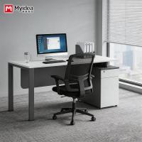 China Steel-Legged Single Workstation – Pair with a Mobile File Cabinet for Extra Storage, Ideal for Modern Offices. for sale