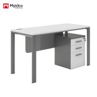 China Steel-Legged Single Workstation – Pair with a Mobile File Cabinet for Extra Storage, Ideal for Modern Offices. for sale