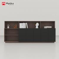 China Low Lateral File Cabinet, Space-Saving Back Storage Unit Made of Eco-Friendly Thickened Wood Board for sale