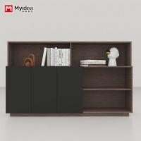 China Low Lateral File Cabinet, Space-Saving Back Storage Unit Made of Eco-Friendly Thickened Wood Board for sale