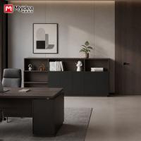 China Low Lateral File Cabinet, Space-Saving Back Storage Unit Made of Eco-Friendly Thickened Wood Board for sale