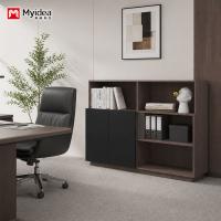 China Low Lateral File Cabinet, Space-Saving Back Storage Unit Made of Eco-Friendly Thickened Wood Board for sale