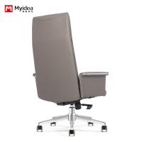 China Luxury Executive Leather Desk Chair – Crafted with Soft Yet Tough Premium Leather, Featuring Pneumatic Seat Height Adjustment and Smooth Tilt/Tension Control for All-Day Comfort for sale